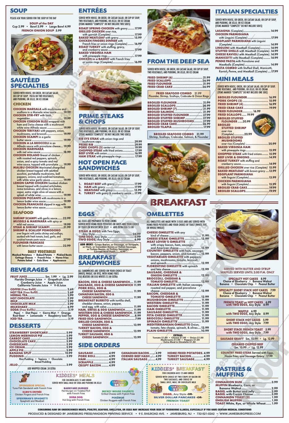 Our Menu | Route 3 Diner
